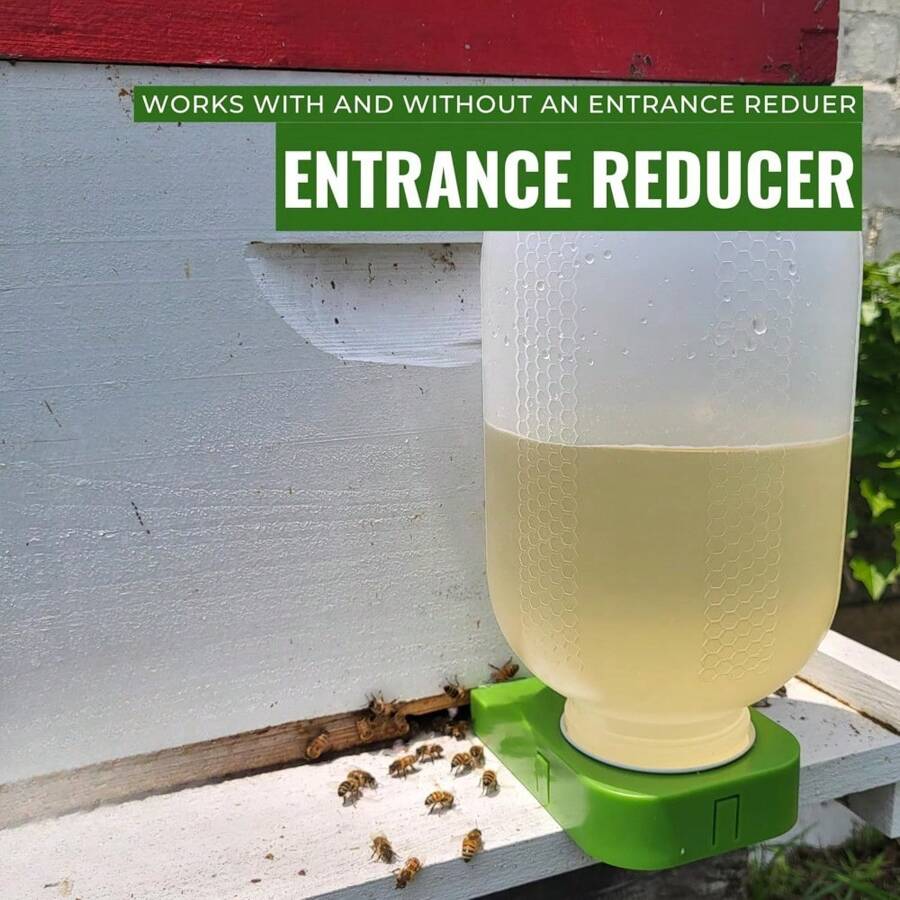 Honey Bee Feeder For Beekeeping With Plastic Entrance Feeder And Extra ...