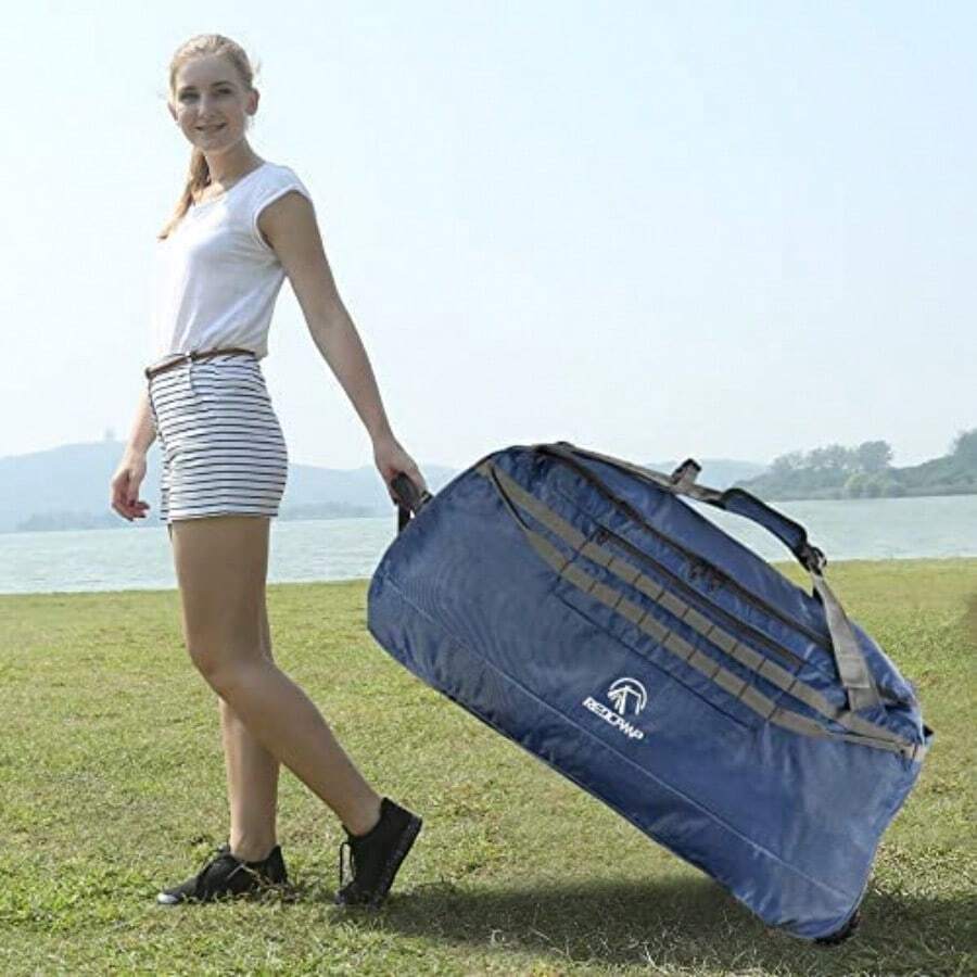 140L Duffle Bag With Wheels Extra Large Foldable Travel Luggage With ...