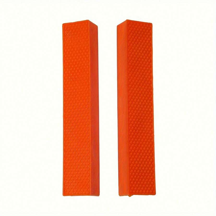 2-Piece Orange 6-Inch Soft Magnetic Jaw Protector Pads For Metal Vises ...
