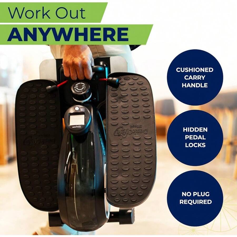 Ellipse Leg Exerciser - Under Desk Elliptical Machine And Foot Pedal ...