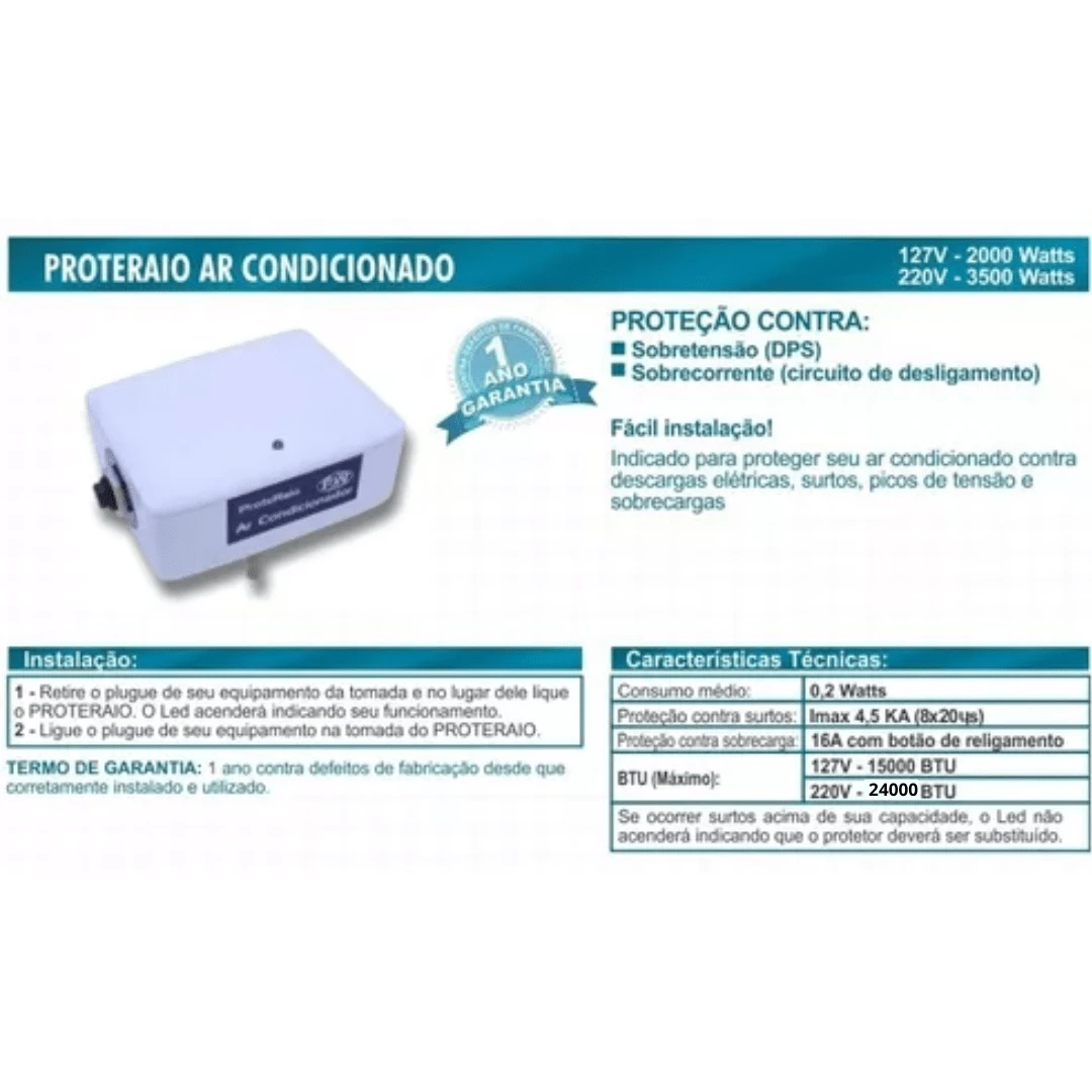 20A Dual Voltage Air Conditioning Protector With Electronic Circuit ...