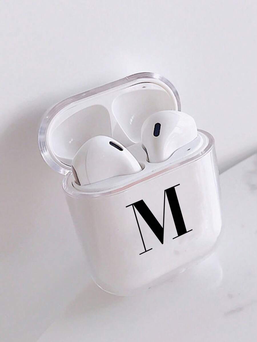 1 Piece Apple Customized Initial Letter Monogram Signature Transparent ...