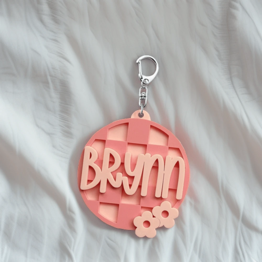 One Piece Custom Acrylic Alphabet Keychain, Personalized 3D Letter Name ...