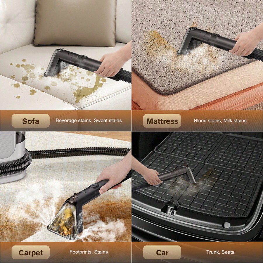 Steam Spot Vacuum Cleaner, Steam Function, Carpet Vacuum Cleaner With ...