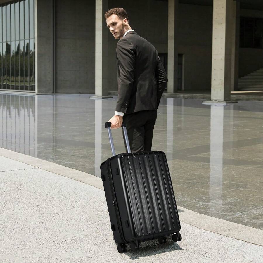 Suitcase Large 28 Inch Expandable Hard Shell Lightweight Polycarbonate ...