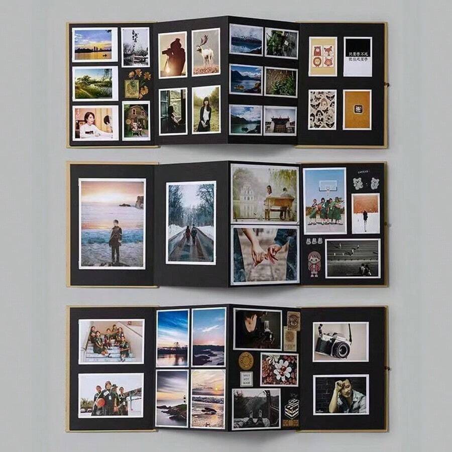 Original DIY Accordion Folding Album, Couple Handmade Commemorative ...