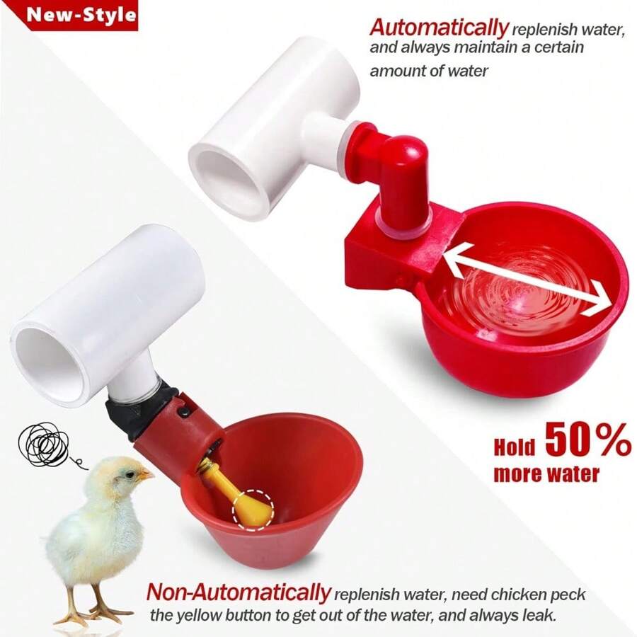 Automatic Chicken Watering System With PVC Pipe (Real Complete Set ...