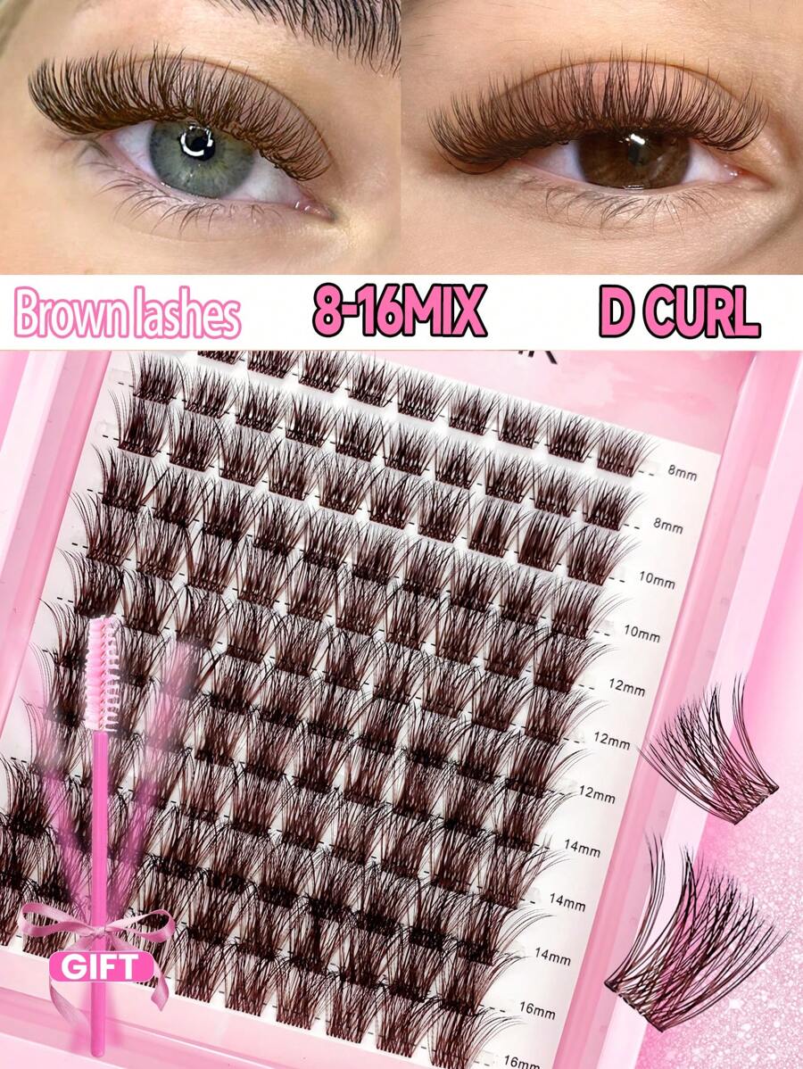 Miss Wink 120pcs Brown Transparent Wispy Extremely Thick Segmented 0 ...