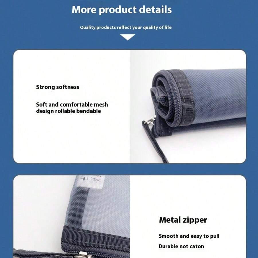 1pc A4 Nylon Mesh File Folder - Encrypted Reinforced Document Organizer ...