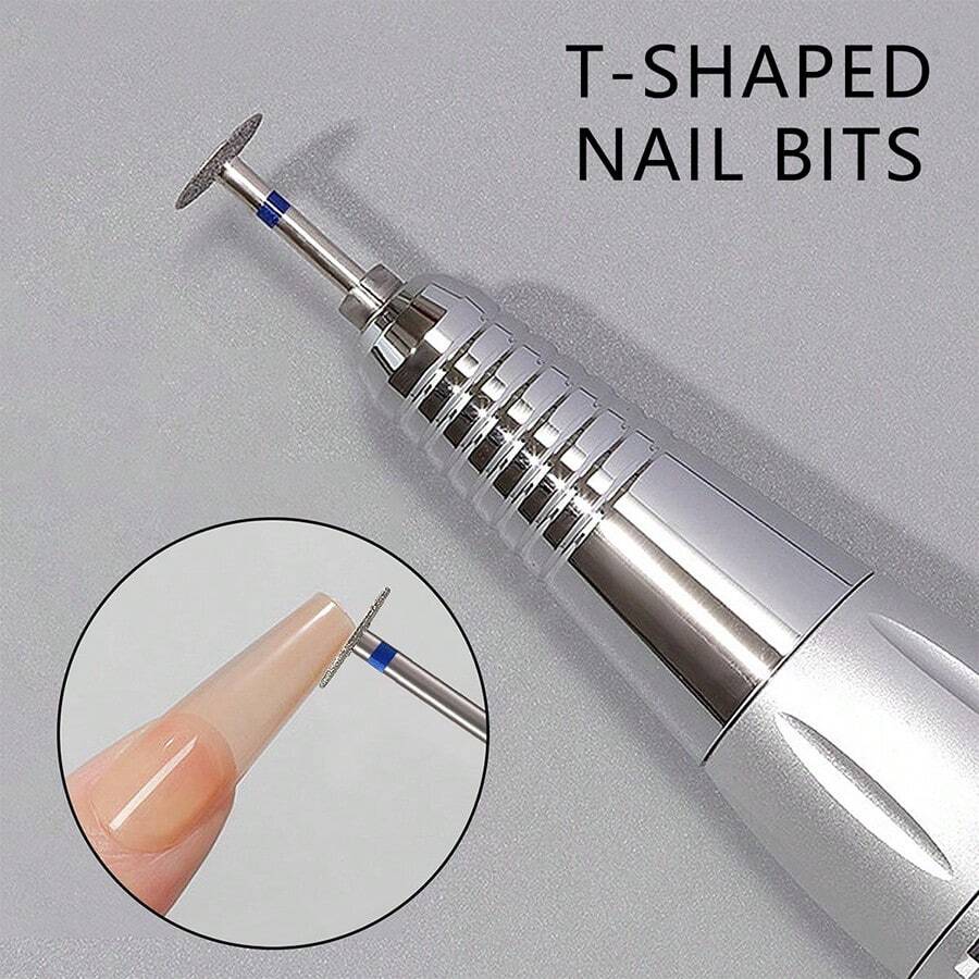 1pc T-Shaped Disc Grinding Head For Acrylic Nails, Hypoallergenic ...