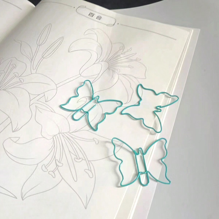 10 Butterfly Paper Clip Creative Paper Clips, Suitable For Organizing ...