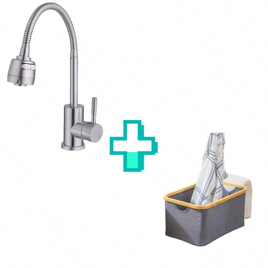 [ Combination ]Rotary Tap+Uncover Laundry Basket - S | SHEIN USA