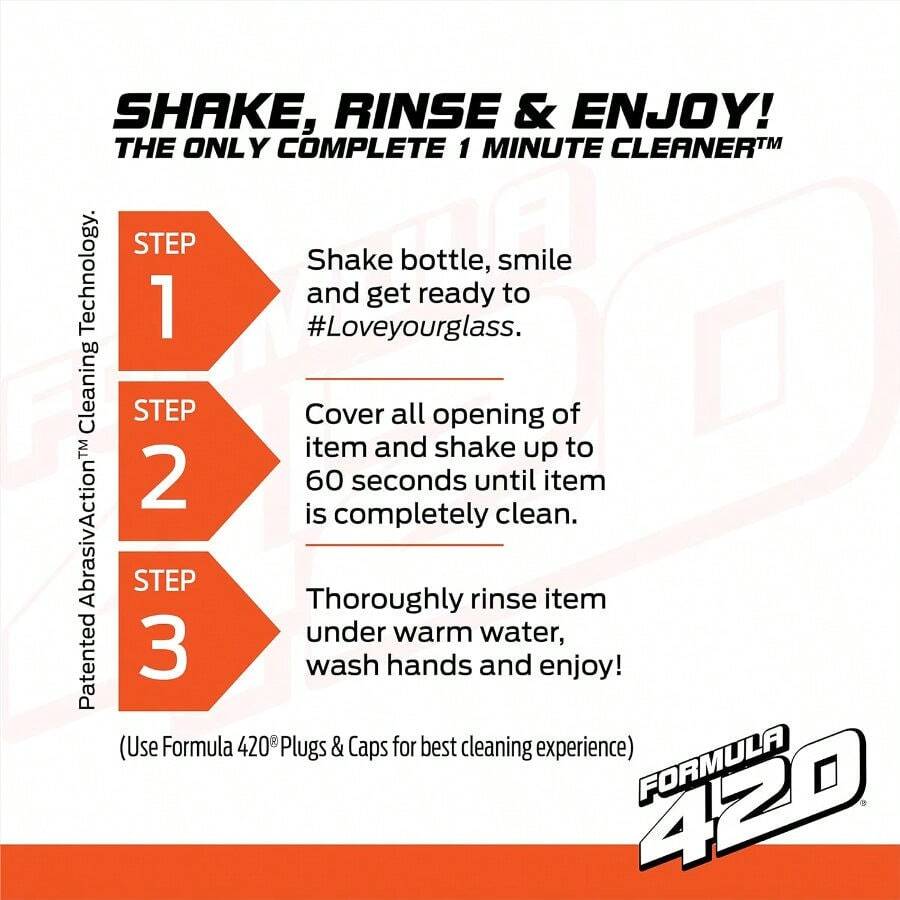 A1 - Formula 420 Hookah Glass Cleaner Pyrex-Glass-Metal-Ceramic-Quartz ...