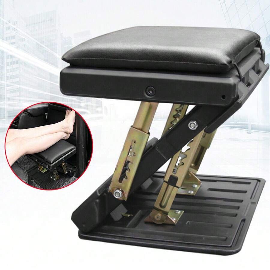 Foot Rest Stool Ergonomic Adjustable Height Under Desk Car Portable ...