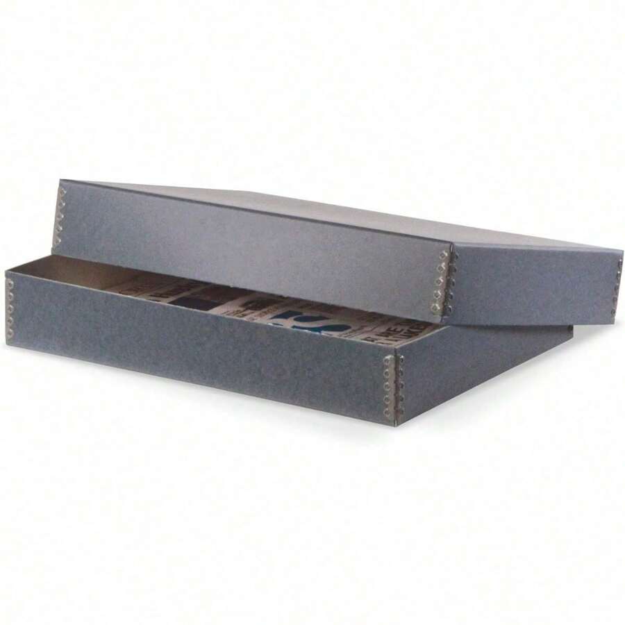 Blue/Grey Newspaper Preservation Box - 19W X 25L X 2 1/2" H | SHEIN USA