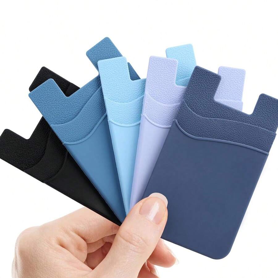 2pcs Silicone Phone Card Holder, Stick-On Back Of Phone Case, Dual ...