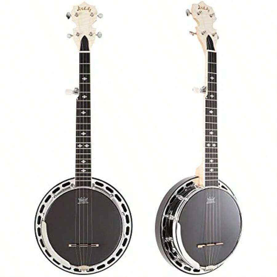 5 String Mini Banjo 28 Inch Travel Banjo With Remo Head Resonator ...