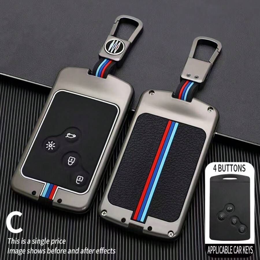 New Car Smart Key Holder With Keychain, Suitable For RENAULT Cars ...