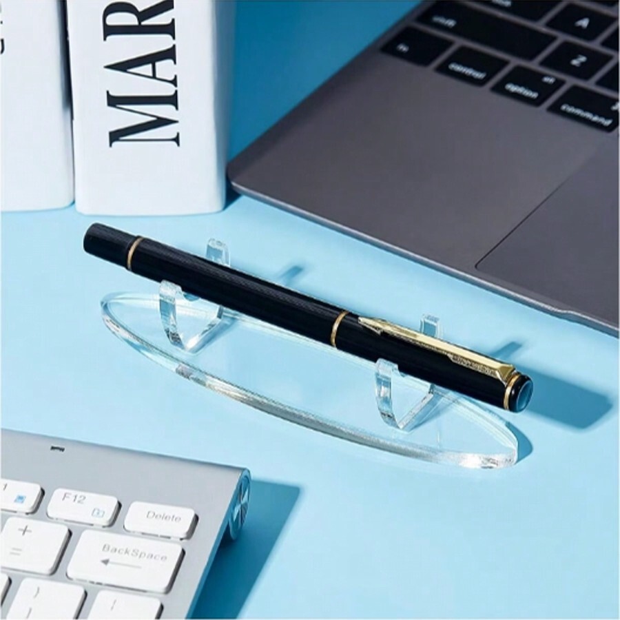 Acrylic Pen Holder, 2 Pcs Clear Display Stand Pencil Display Holder ...