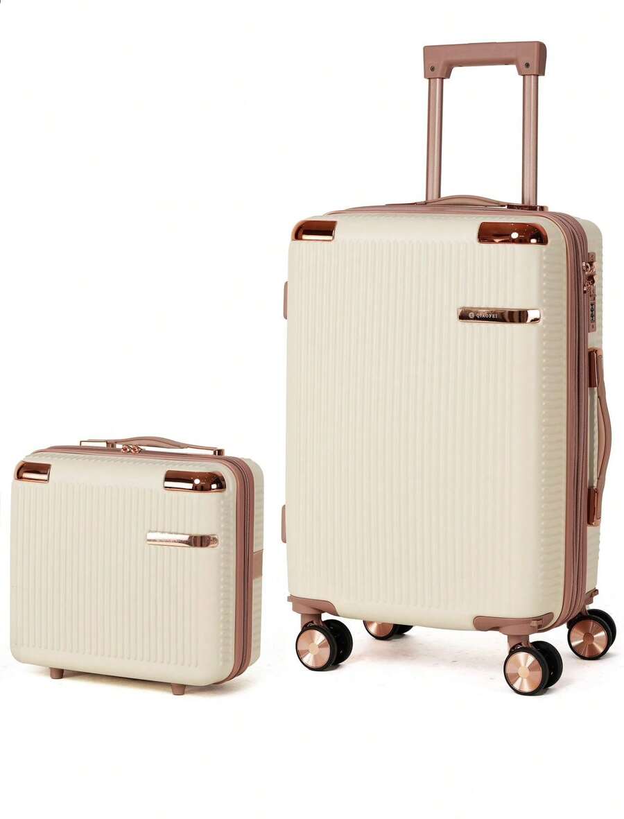 Carry-On Travel Suitcase With Expandable Zipper Anti-Bottom Zipper ...