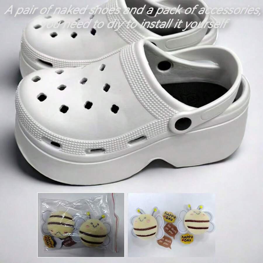 2025 Spring Super Thick Platform Hole Punch Shoes, Women Garden Clogs ...