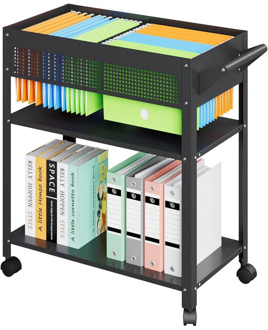 Rolling File Cart With Wheels Hanging Files,Rolling File Cabinet ...