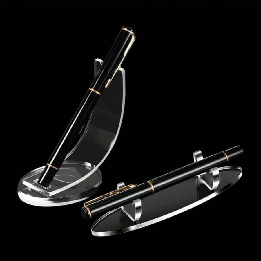 Acrylic Pen Holder, 2 Pcs Clear Display Stand Pencil Display Holder ...