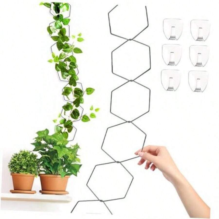 2025-Chain Trellis For Climbing Plants, 18pcs Versatile Garden Wall ...