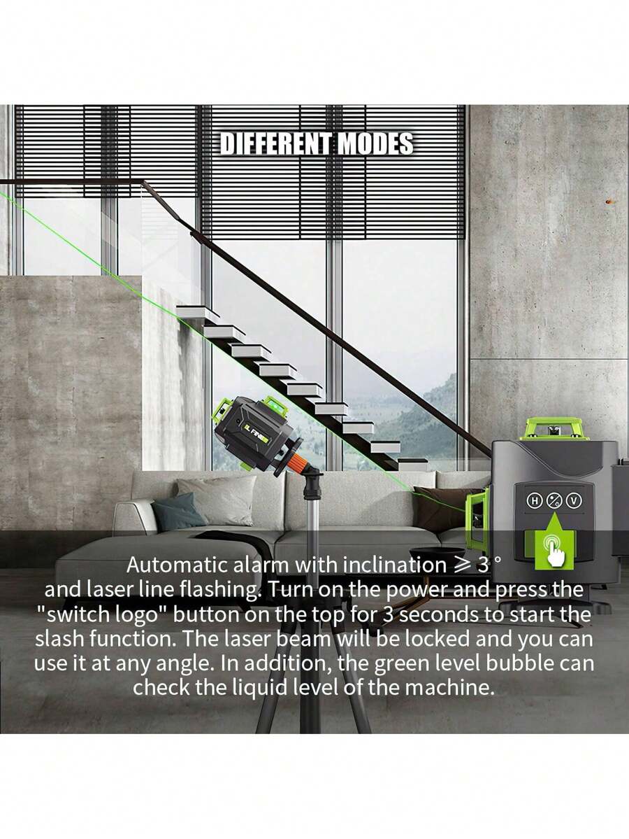 Green Laser Level Set Vertical 16 Horizontal Lines 4 Windows With ...