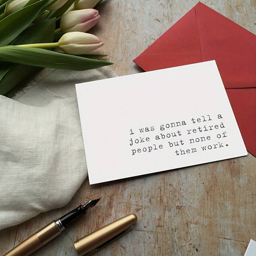 Retirement Gift / Funny Retirement Card / Jokes About Retirees / Pun ...