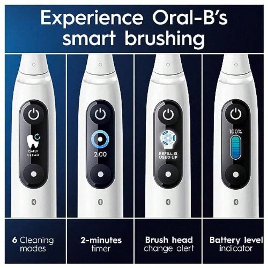 B IO8 Electric Toothbrush Adults App Connected 3 Heads Travel Case ...