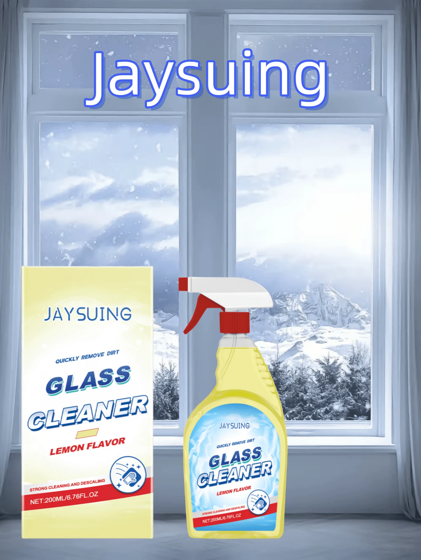 Lemon-Flavored Glass Decontamination Cleaning Agent For Cleaning Glass ...