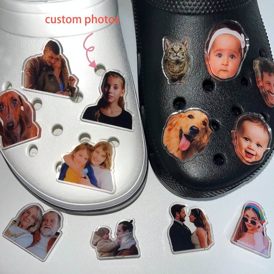 Custom Shoe Decorations Personalized Acrylic Shoe Decorations Photo ...
