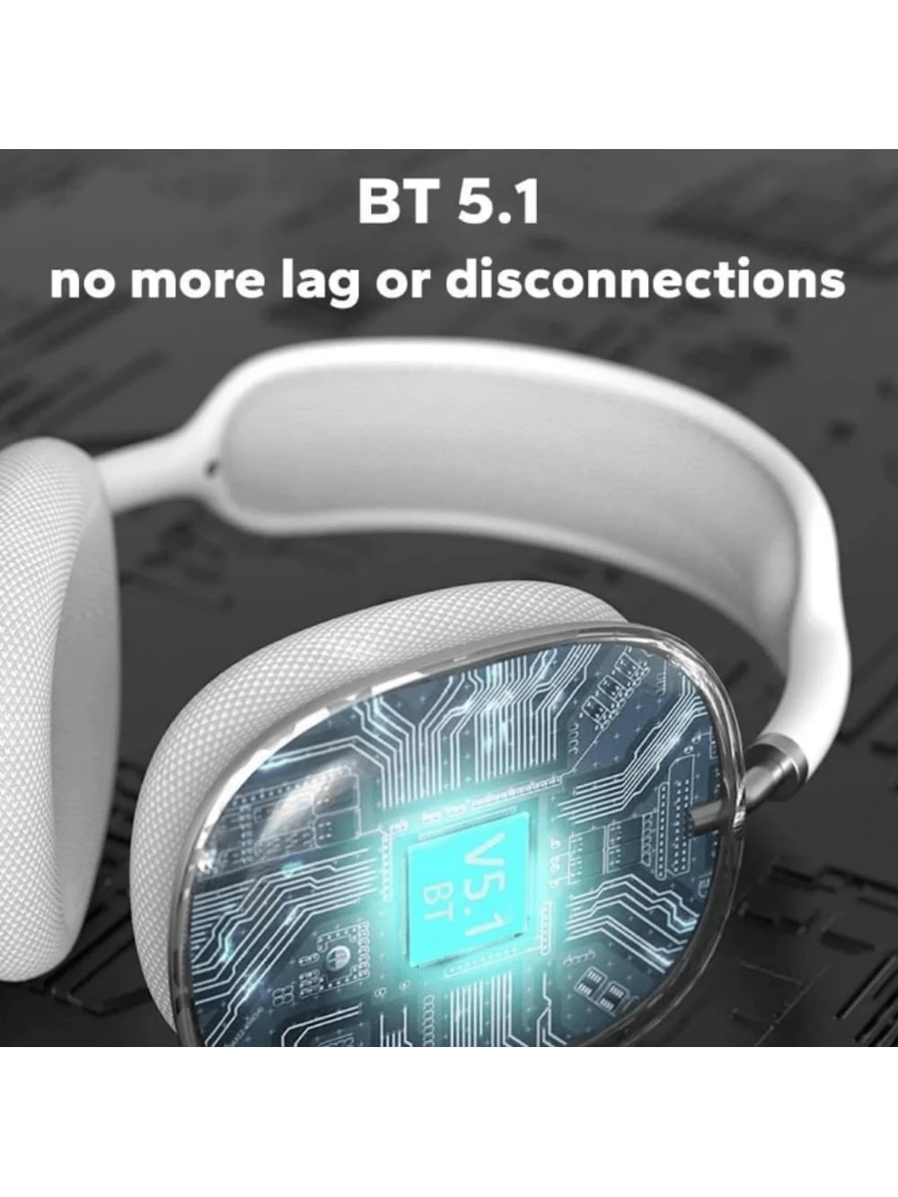 Cuffie Bluetooth wireless Max P9 Pro - Cuffie sportive over-ear impermeabili con cancellazione ...