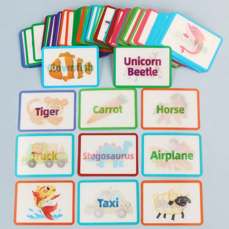 Cartes éclairs éducatives 3D pour l'éducation précoce des enfants ...