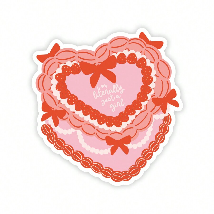 I'm Really Just A Girl Stickers, Aesthetic Pink Girl Stickers, Girl ...