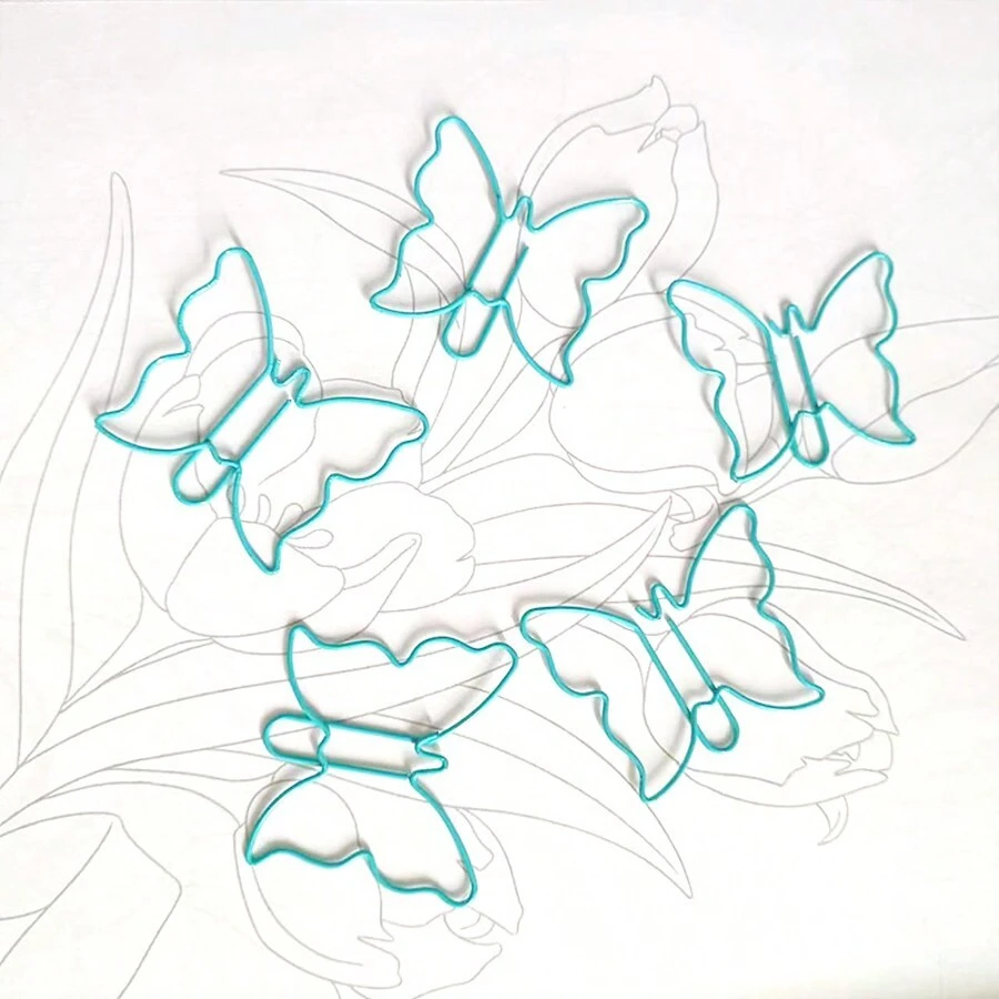 10 Butterfly Paper Clip Creative Paper Clips, Suitable For Organizing ...