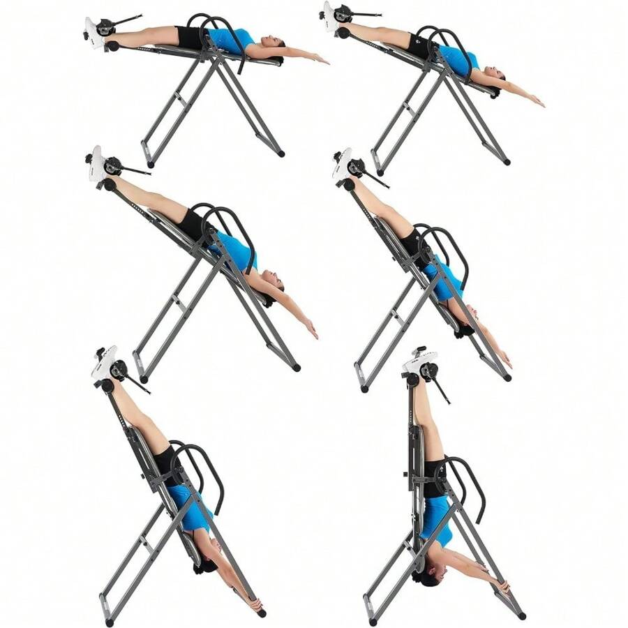 Innova Inversion Table With Adjustable Headrest, Reversible Ankle ...