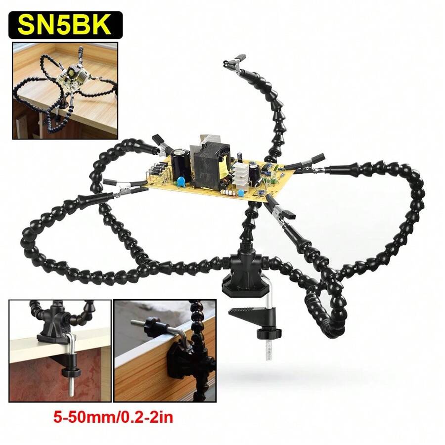 NEWACALOX Helping Hands Third Hand Soldering Tool PCB Holder Vise Table ...