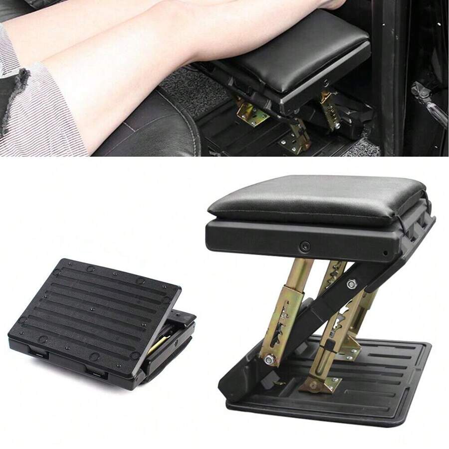 Foot Rest Stool Ergonomic Adjustable Height Under Desk Car Portable ...
