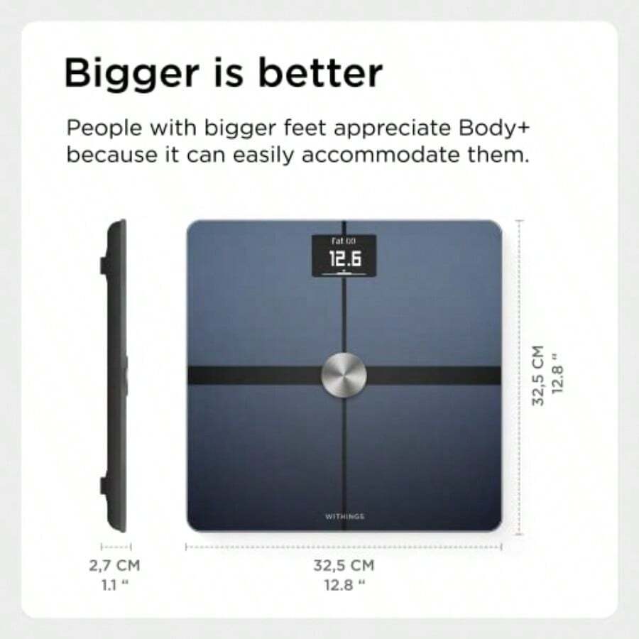 WITHINGS Body Smart Accurate Scale For Weight Fat Percentage Body ...