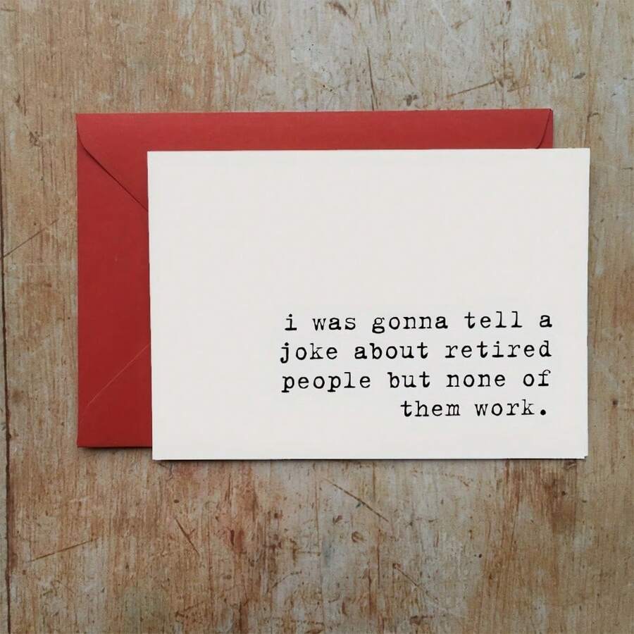 Retirement Gift / Funny Retirement Card / Jokes About Retirees / Pun ...