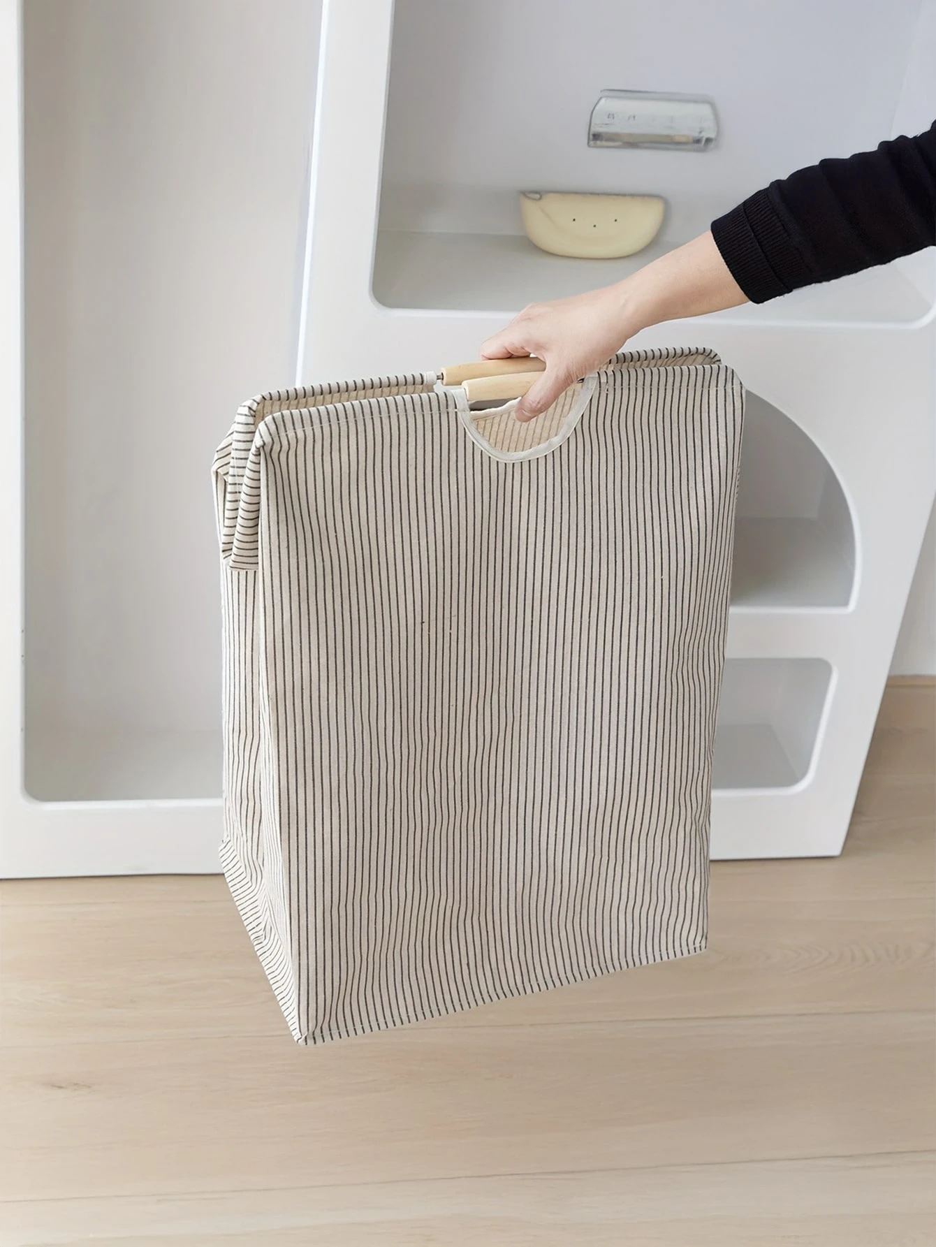 Extra Large Waterproof Laundry Hamper With Handle - Standing, Raised ...