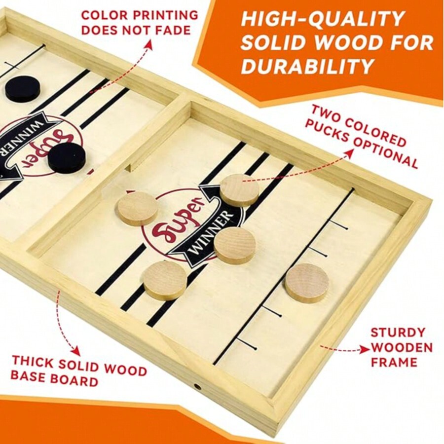 Fast Sling Puck Game Fast Action Foosball Table Super Winner Wooden Air ...