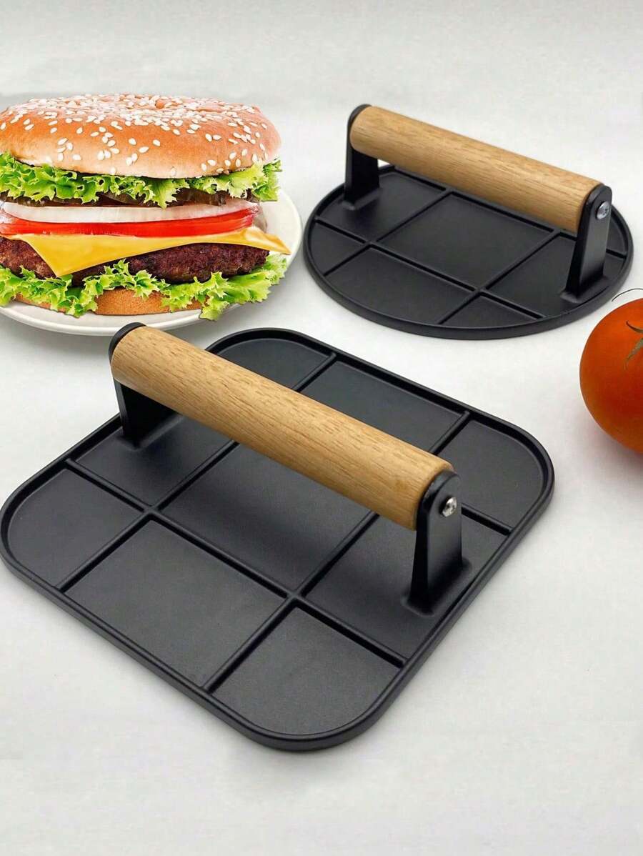 Aluminum Alloy Meat Press Manual Meat Press Round Hamburger Meat Press ...