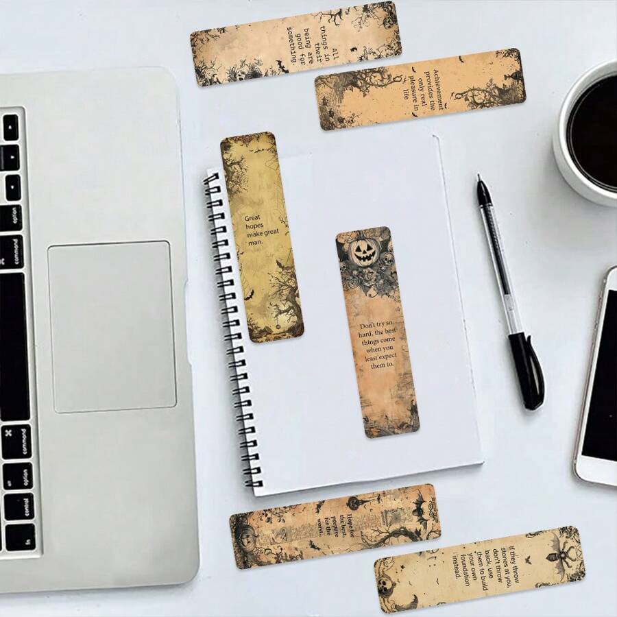 30pcs Retro Dark Motivational Copy Bookmarks For Readers - Perfect For ...