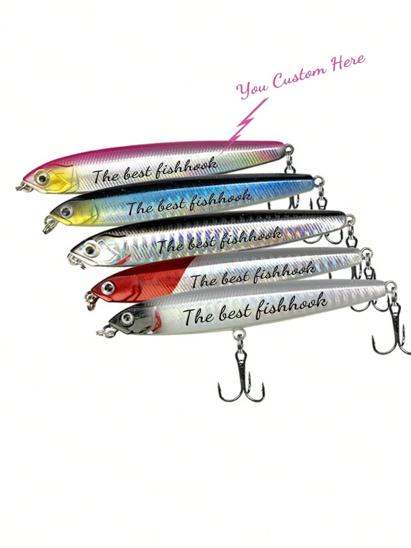 Soft Plastic Lure For Bass Fishing, Realistic Slow Sinking Swimming ...