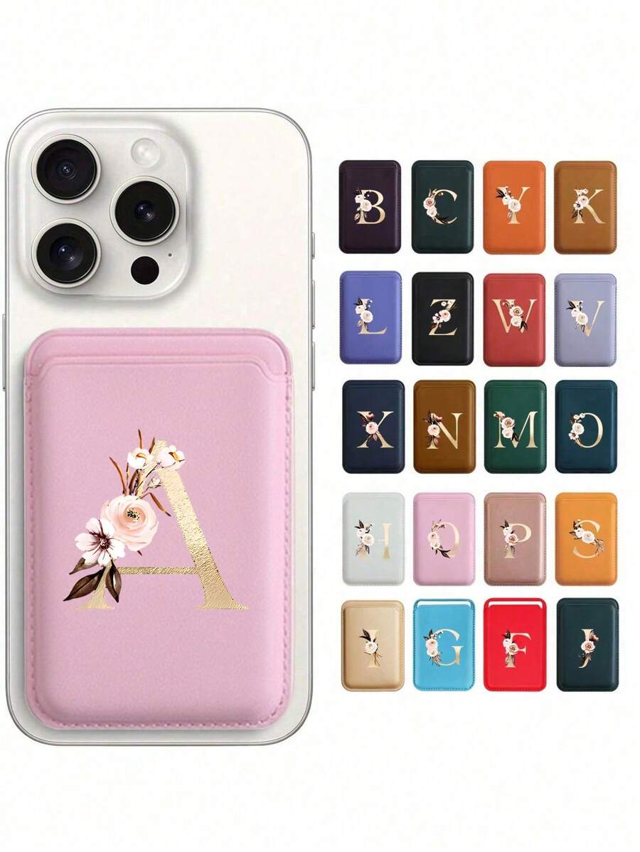 Magnetic Wallet Phone With Initial Letter A To Z Mag Safe Wallet ...