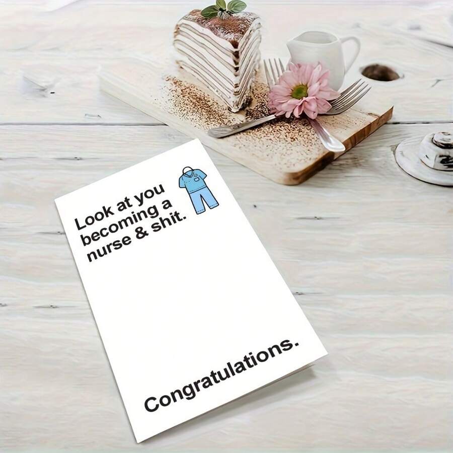 Nursing Graduate Card, Nursing School Graduate Card, Congratulations On ...