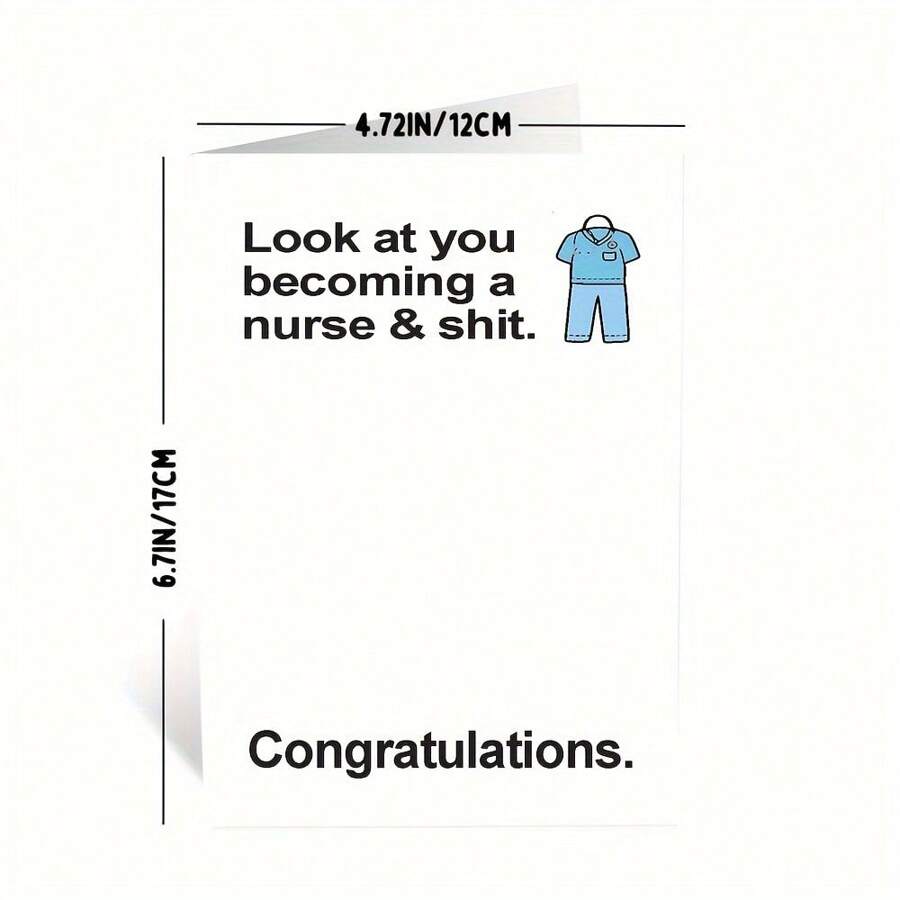 Nursing Graduate Card, Nursing School Graduate Card, Congratulations On ...